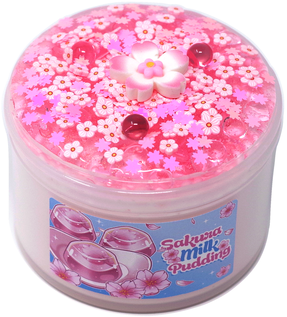 Sakura Milk Pudding – SLIMEDROPS